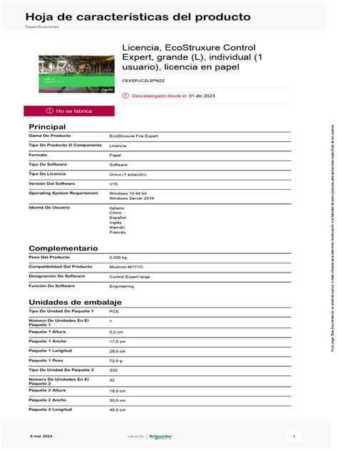 Schneider Electric Ecostruxure Control Expert Unity Pro Cexspuczlspmzz Descargar Gratis