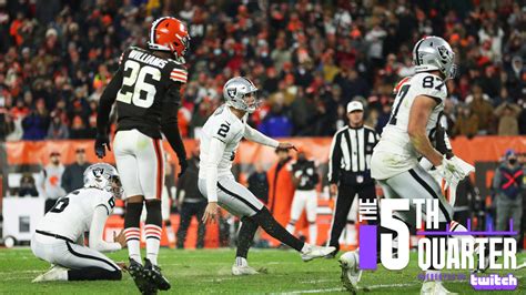 Instant Reactions To The Raiders Last Second Win Over The Cleveland