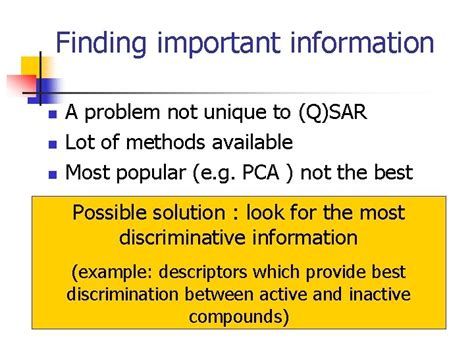 SAR Vs QSAR Or Is QSAR Different From