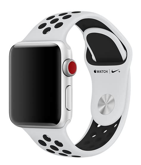 Ремешок Apple Nike Sport Band для Apple Watch 38 mm Pure Platinum/Black ...