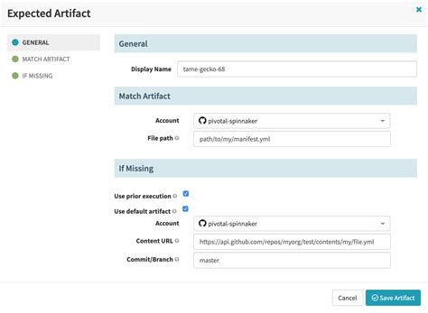 Github File Spinnaker