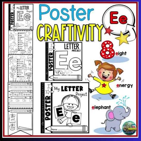 Letter Ee Poster Craftivity By Esl Classroom Tpt