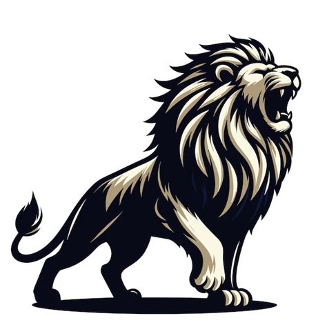 Vetor Do Logotipo Do Leão Vetor Premium
