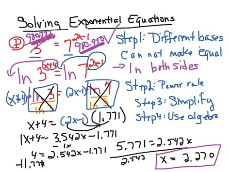 Solving Exponential Equations