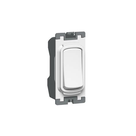 Synergy Grid Single Pole Switch 10 Ax 2 Way White 735403