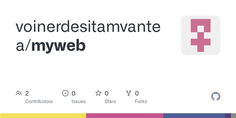 GitHub Voinerdesitamvantea Myweb