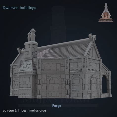 3d Printable Dwarf Forge By Mujja S Forge