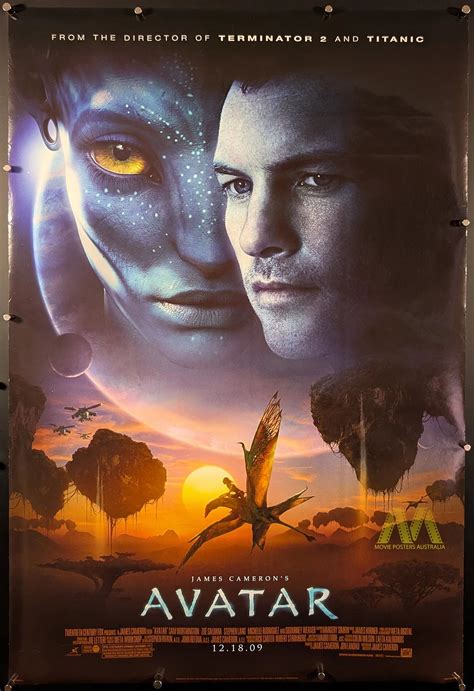 Avatar 2009 Movie Poster Original Teaser Original Us One Sheet St