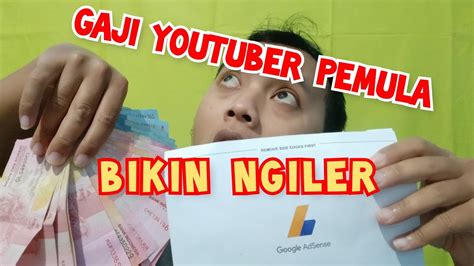 Gaji Youtuber Pemula YouTube
