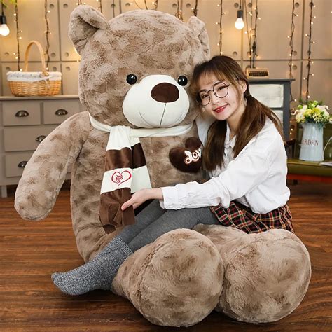 Giant Big Cute Teddy Bear Skin 80100120160200250300cm Lovely Soft