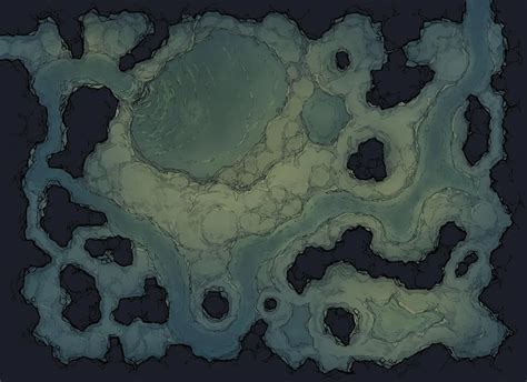 The Pooling Caverns Explore The 44x32 Cave Map With Underground Lake