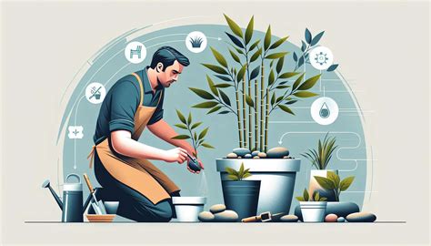 Step By Step Guide How To Successfully Repot A Bamboo Plant In Rocks