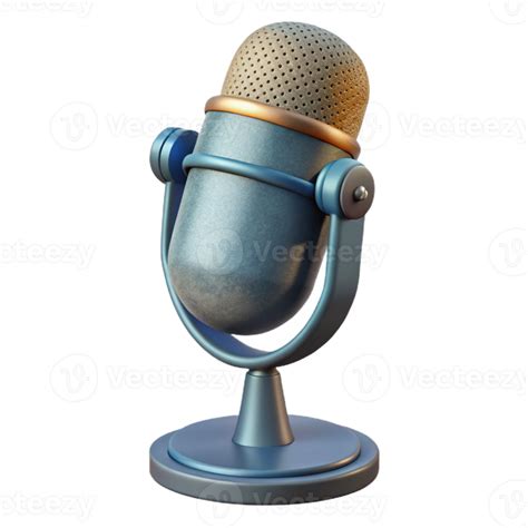 Elegant Classic Microphone For Online Teaching Isolated Professional