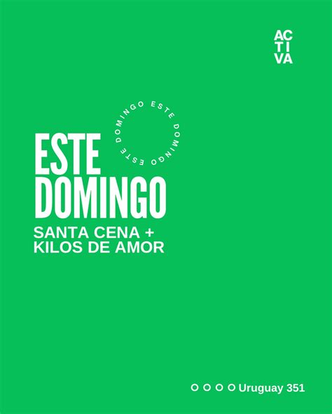 Iglesia Primer Domingo Del Mes 🙌🏼 Santa Cena Kilos De Amor ️ ¡te
