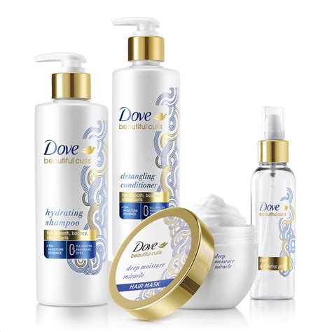 Dove Beautiful Curls Shampoo 380ml Conditioner 380ml Hair Mask 300ml