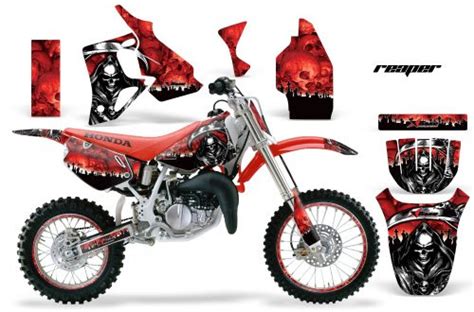 BuyNow AMR Racing Honda Cr Mx Dirt Bike Graphic Kit Reaper Red Sixindigohilda