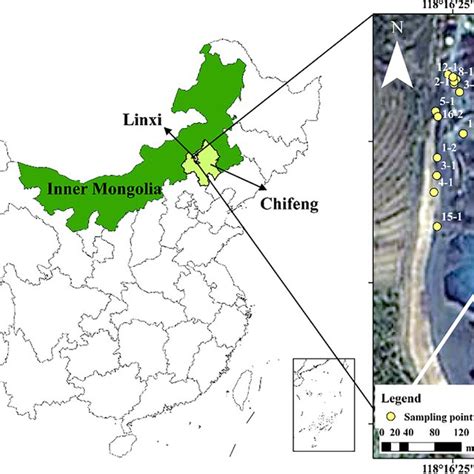 Map Of The Mining Area And Distribution Of Sampling Points Download