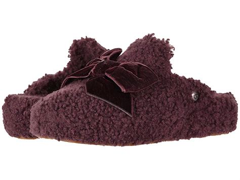 Ugg Addison Velvet Bow Slipper Port Womens Slippers