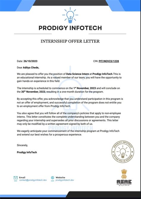 Aditya Chede On Linkedin Prodigyinfotech Datascience Internship