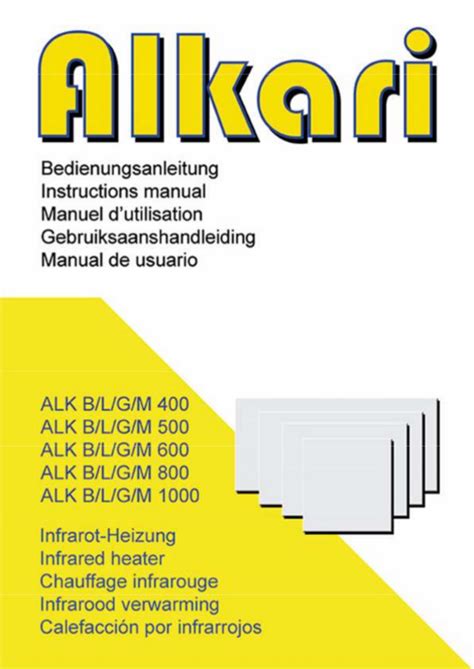 User Manual Alkari ALK B ITC 600 English 38 Pages