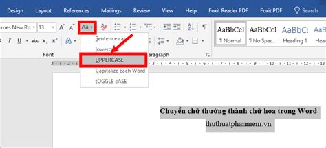 Convert Lowercase To Uppercase In Word Excel TipsMake