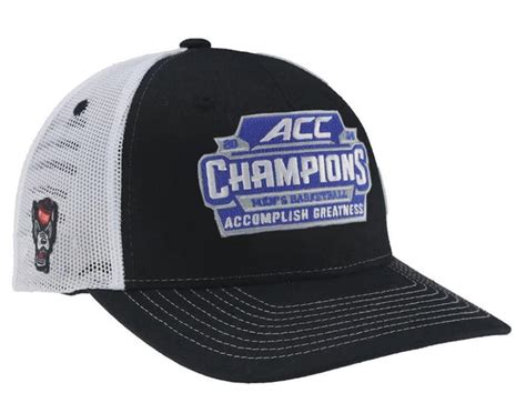 Nc State Wolfpack Black And White 2024 Acc Mens Basketball Conference