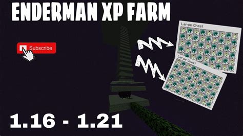 Minecraft Enderman Xp Farm 116 To 121 All Version Super Fast ⏩ Xp
