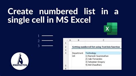 How To Automatically Add Numbering To Text In A Single Cell In Ms Excel Youtube
