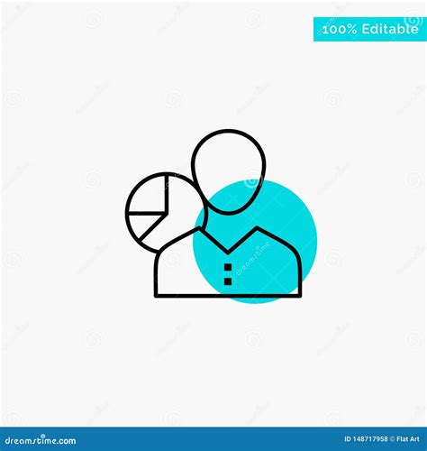 Graph Chart Data Employee Manager Person Statistics Turquoise