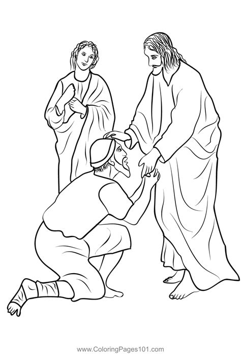 Coloring Pages Healings Of Jesus