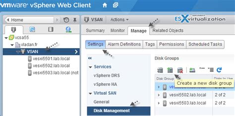 Vmware Vsan Configuration Steps With Nested Esxi Hypervisors Esx