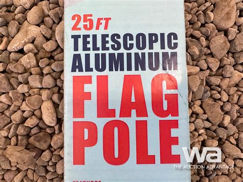 25 Ft Telescopic Aluminum Flag Pole