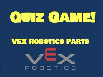 VEX V Robotics Quiz Game By STEM Shop TPT