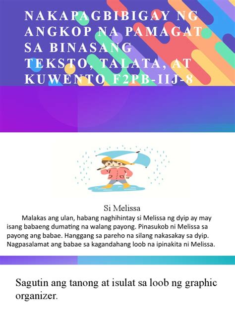 Nakapagbibigay Ng Angkop Na Pamagat Sa Binasang Teksto Pdf
