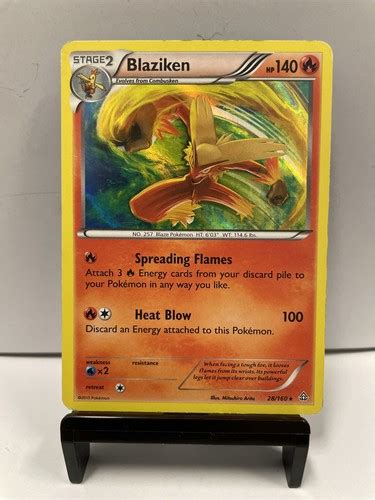 Pokemon Blaziken Primal Clash Holo 28160 Lp Condition Ebay
