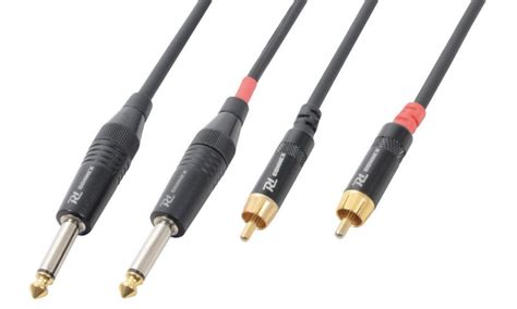 PD CONNEX 2x Jack Mono 6 3mm 2x Macho RCA 6m