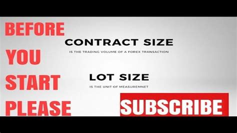 Understanding 100000 Contract Size In Forex A Comprehensive Guide