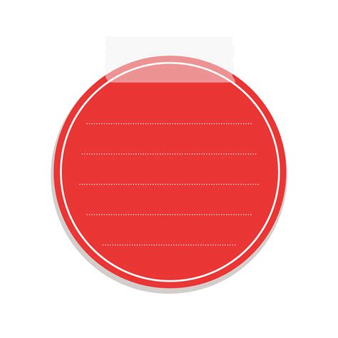 Red Post It Note