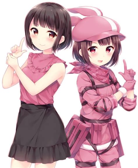 Llenn With The Finger Gun Pose Sword Art Online Alternativegun Gale