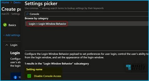 Disable Console Logon For Macos Using Intune Htmd Blog