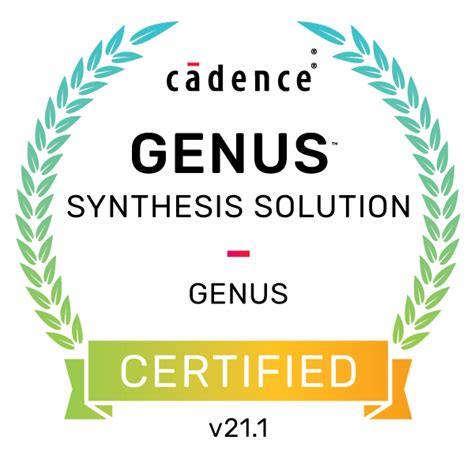 Genus Synthesis Solution With Stylus Common Ui V21 1 Exam Credly