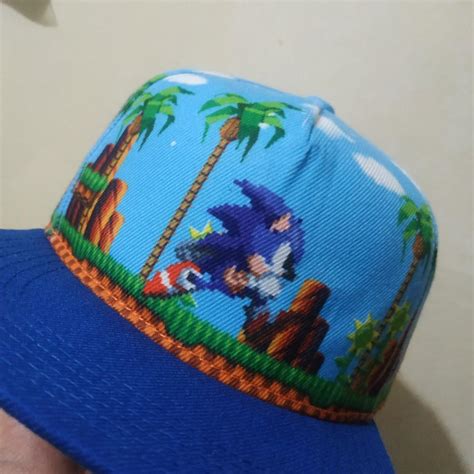 Sonic The Hedgehog Snapback Cap Mens Fashion Watches And Accessories