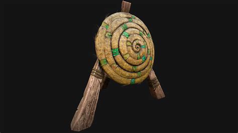 Straw Target Archer Combat Wooden Dummy Medieval Environment 3d Model By Dereza