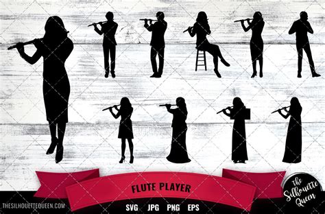 Flute Player Silhouette