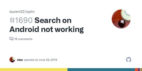 search on android not working · issue 1690 · laurent22 joplin · github