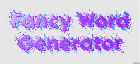 Fancy Word Generator Efecto De Texto Y Diseño De Logotipos Fuente