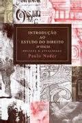 Livro Introdução ao Estudo do Direito Paulo Nader Estante Virtual