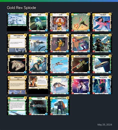 Gold Rex Splode Star Wars Unlimited Swu Tcg