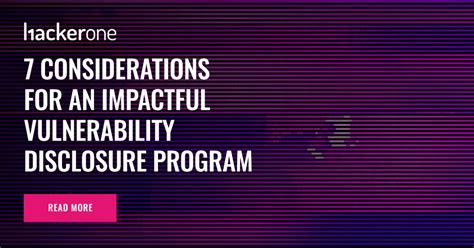 Hackerone On Linkedin Exploring A Vulnerability Disclosure Program For