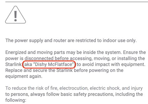 I Will Forever Call You Dishy Mcflatface Rstarlink
